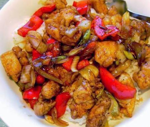 Chicken In Hot Pepper Sauce
