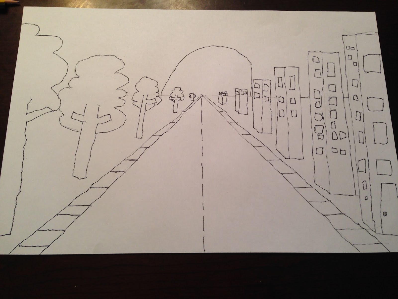 The Riley Bunch: One-point Perspective Paintings