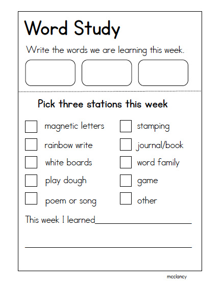 Joyful Learning In KC: Daily 5 Word Work