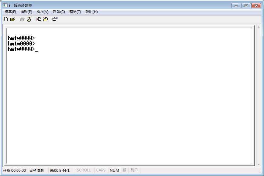 超級終端機(hyperterminal)