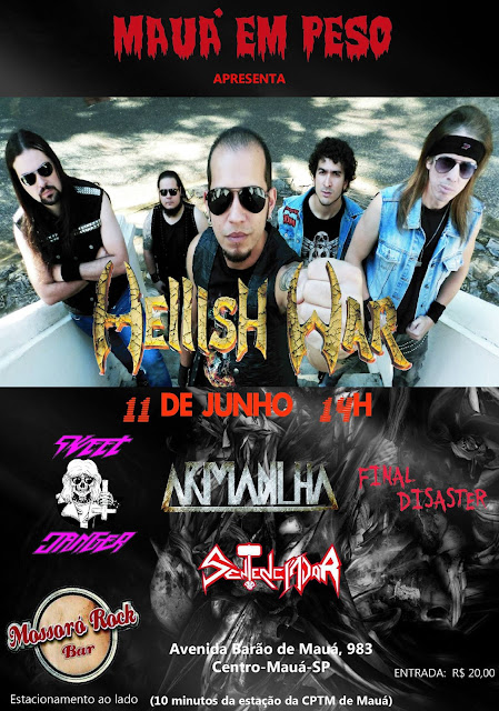 Metal Samsara: MAUÁ EM PESO: Hellish War, Armadilha, SweetDanger ...