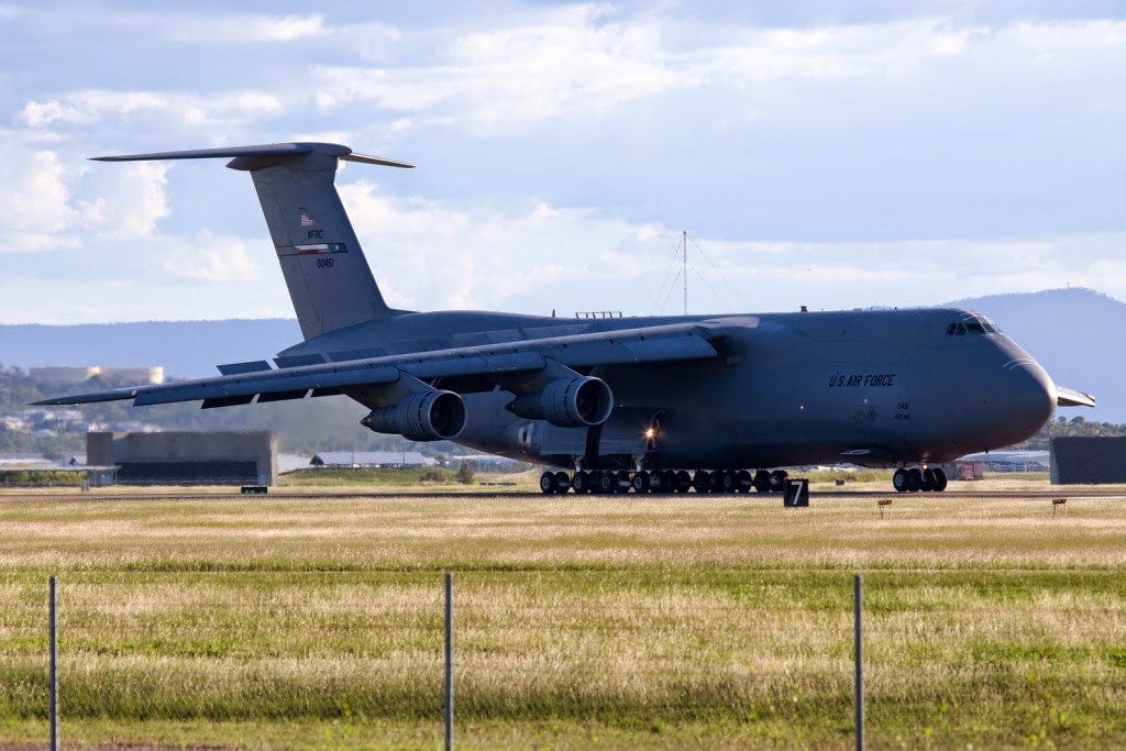 Far North Queensland Skies: USAF C-5 Galaxy departs