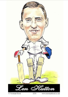 THE CARTOONSTORE: LEN HUTTON - ENGLISH CRICKET LEGEND