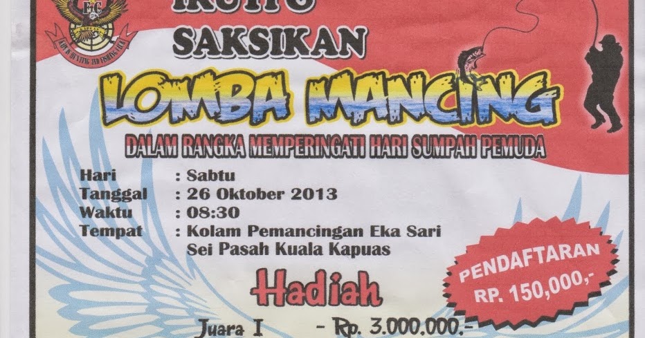 Contoh Brosur Lomba Mancing