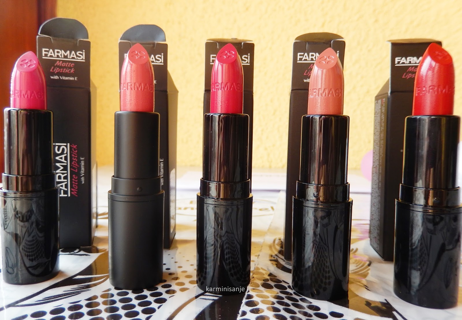 Karminisanje: Farmasi Matte Lipsticks