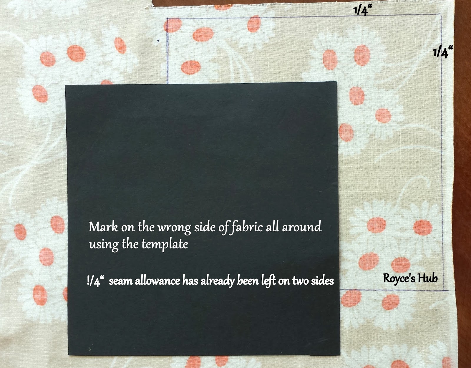 Royce's Hub: Quilting : 6 inches Solid Square Block