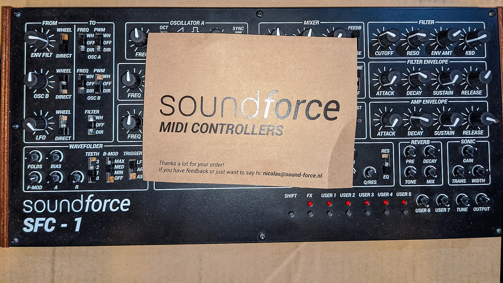 MATRIXSYNTH: Soundforce SFC-1 Pro One VST MIDI Controller