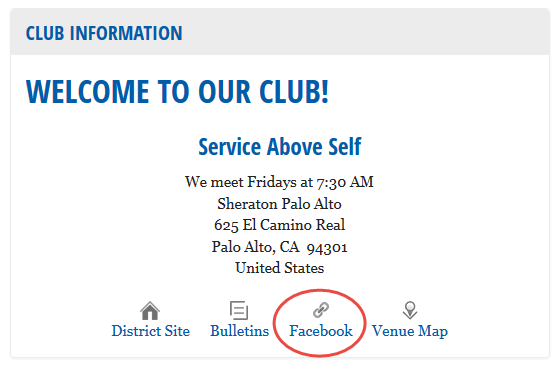 ClubRunner's BlogSpot: Club Information Widget - Tip of the Week!