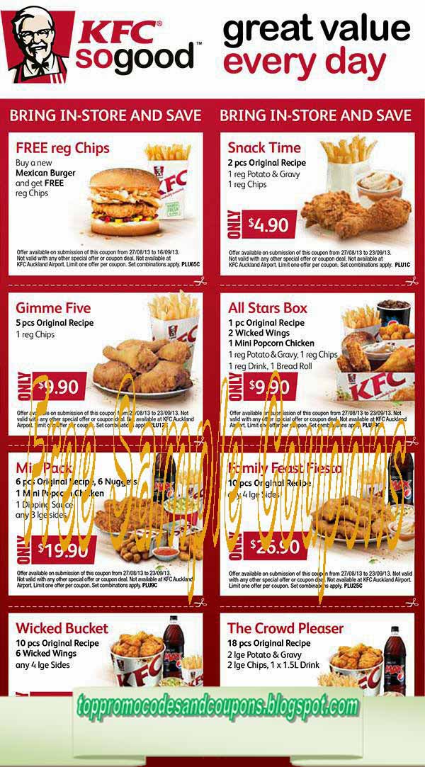 Free Promo Codes and Coupons 2023: Kfc Coupons