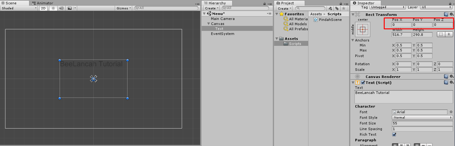 Tutorial Unity Cara Menambahkan Komponen Ui User Interface Unity Tutorial Indonesia