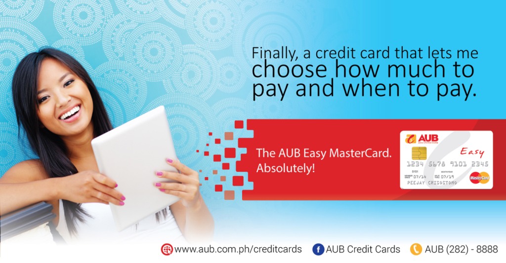 Manila Shopper: AUB Easy MasterCard Unveiled