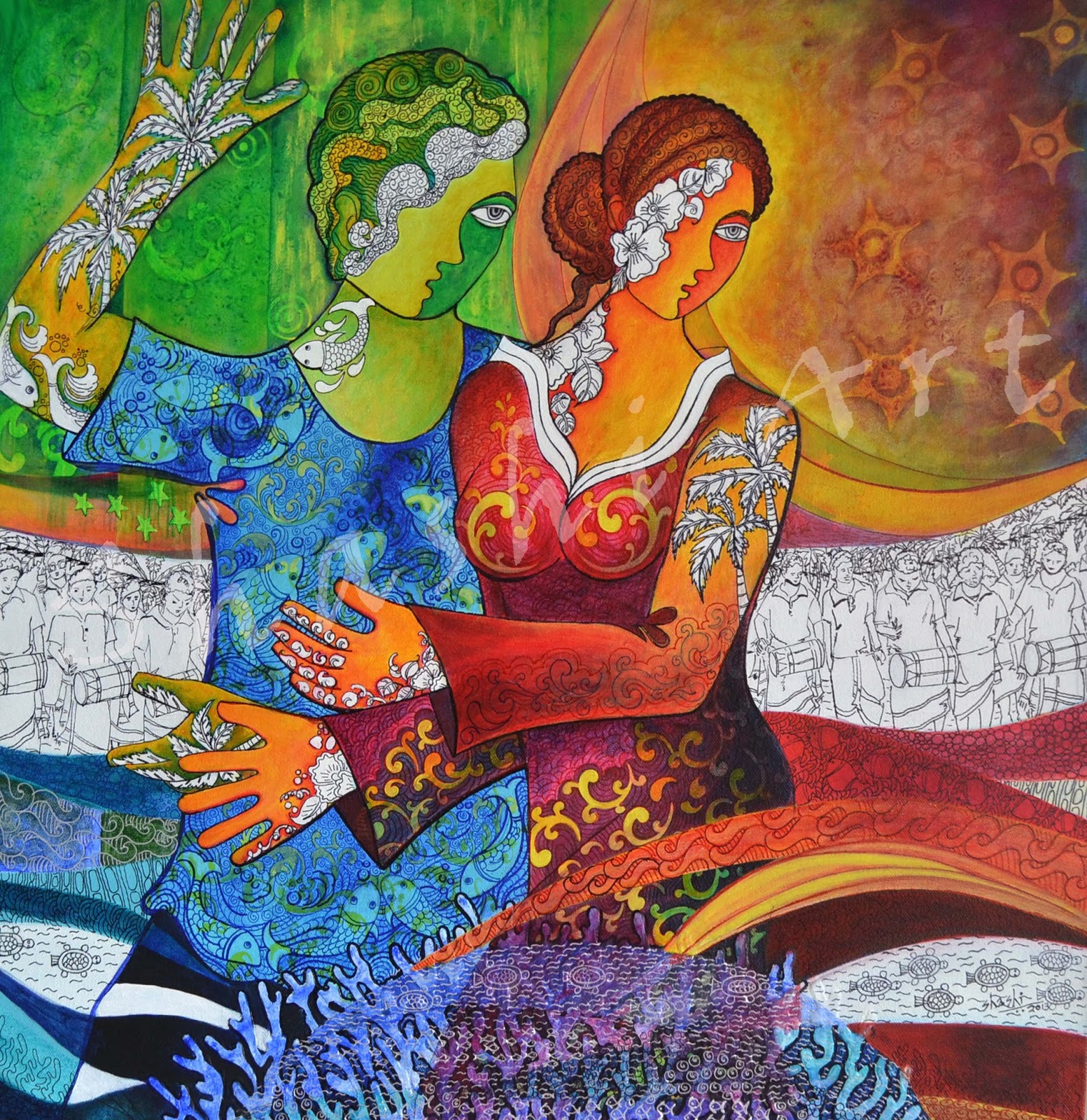 Shashi Art: Maldivian Hues