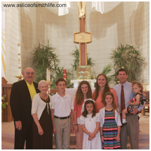 A Slice of Smith Life: Our 3rd Daughter's First Holy Communion