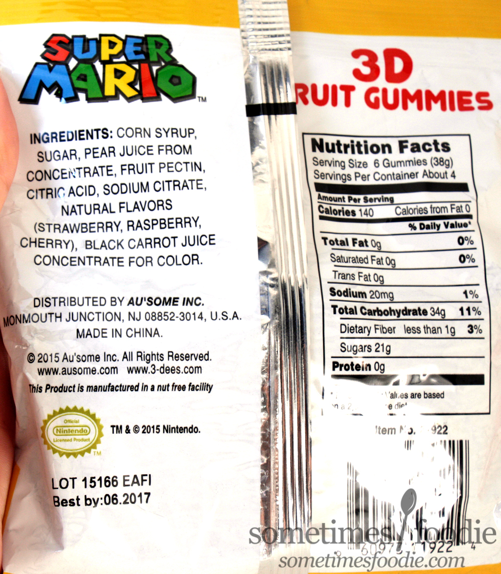 Sometimes Foodie: TERRIBLE Tuesday - Super Mario 3D Fruit Gummies