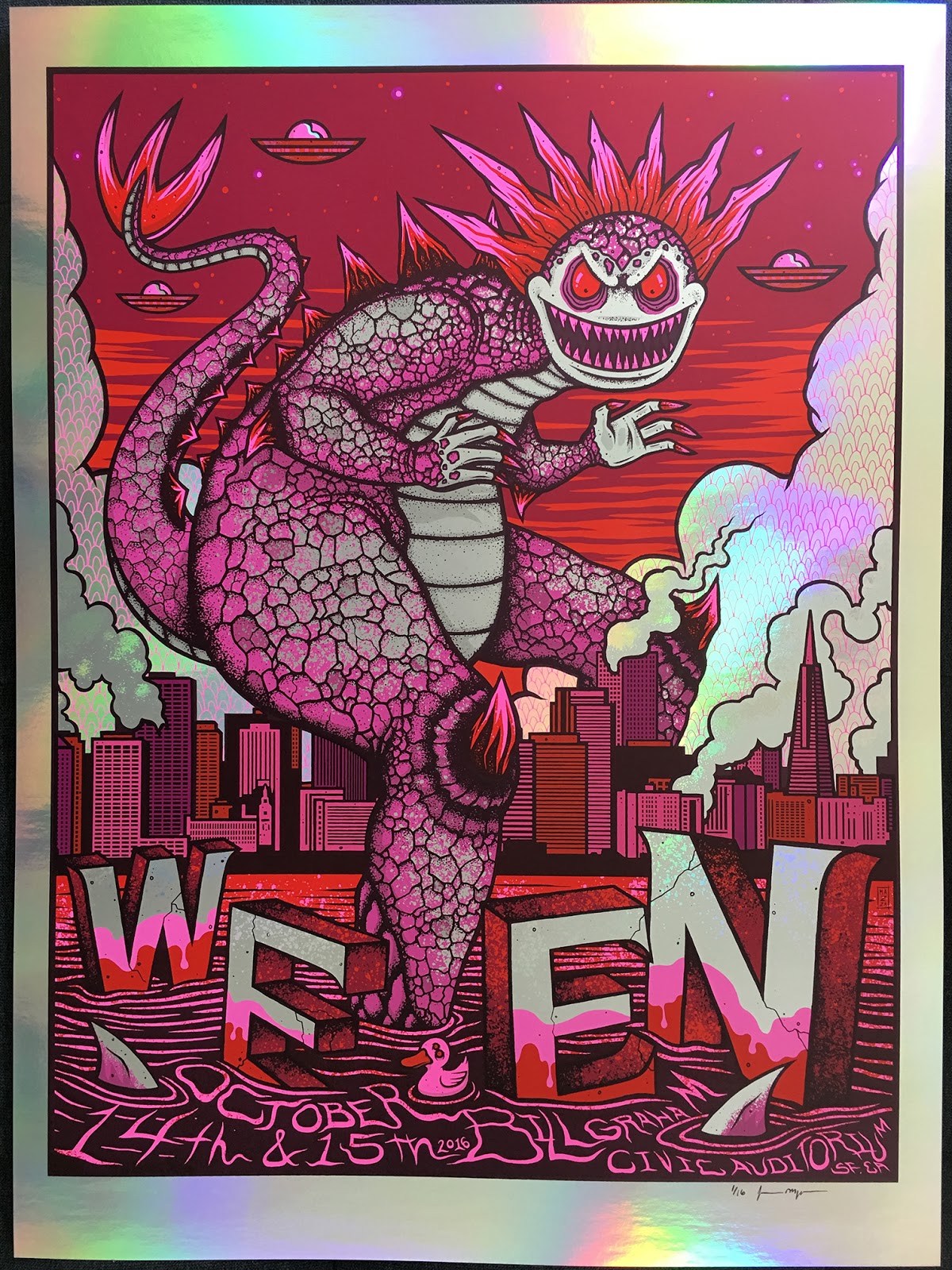 INSIDE THE ROCK POSTER FRAME BLOG: Jim Mazza Ween San Francisco Poster ...