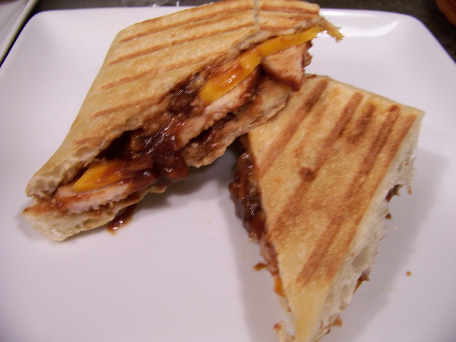 The Peppered Pantry: BBQ Pork Panini