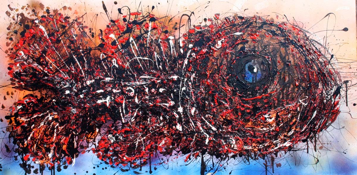 Joe MacGown's Art Blog: crazy fish painting activities and other art stuff