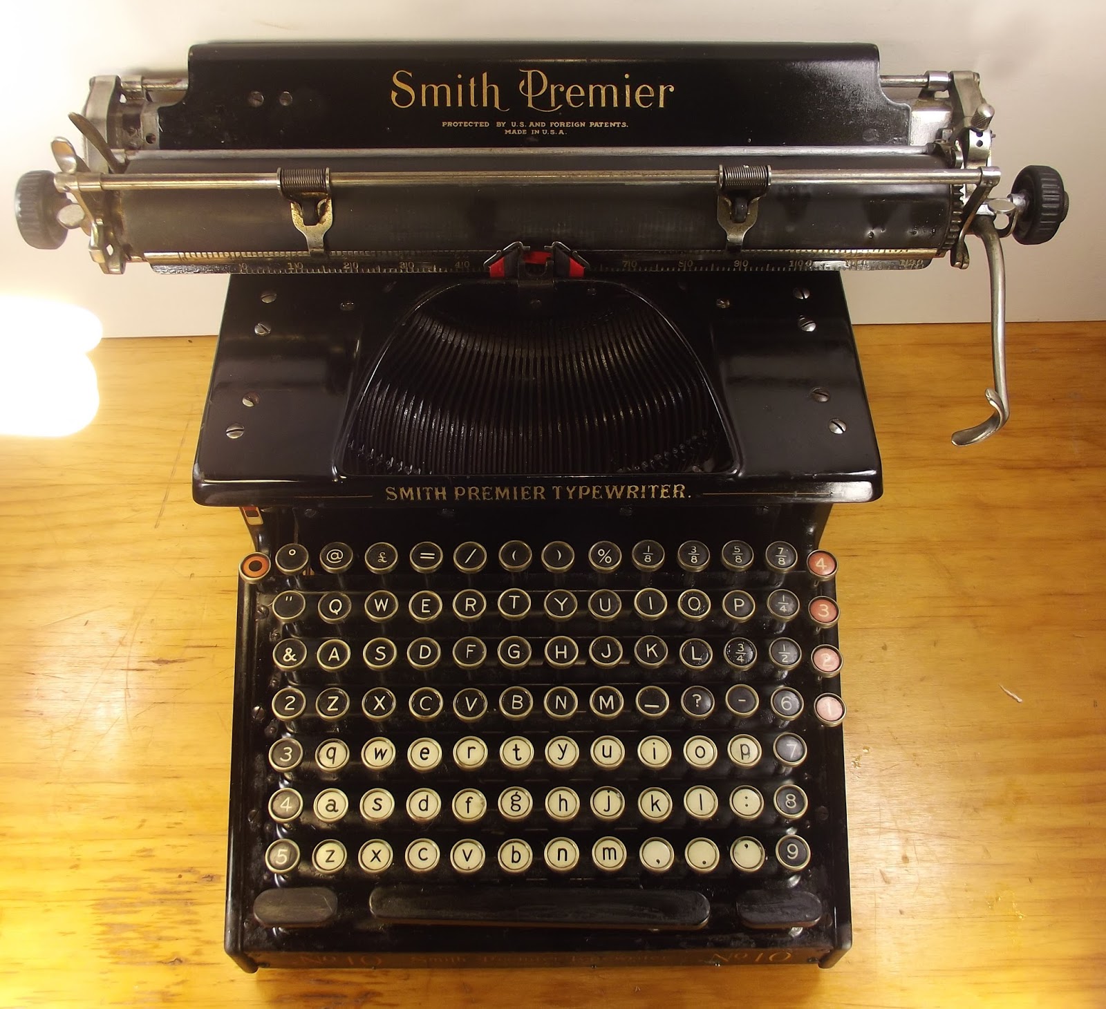 oz.Typewriter: The Smith Premier No 10 Typewriter: John Henry Barr ...