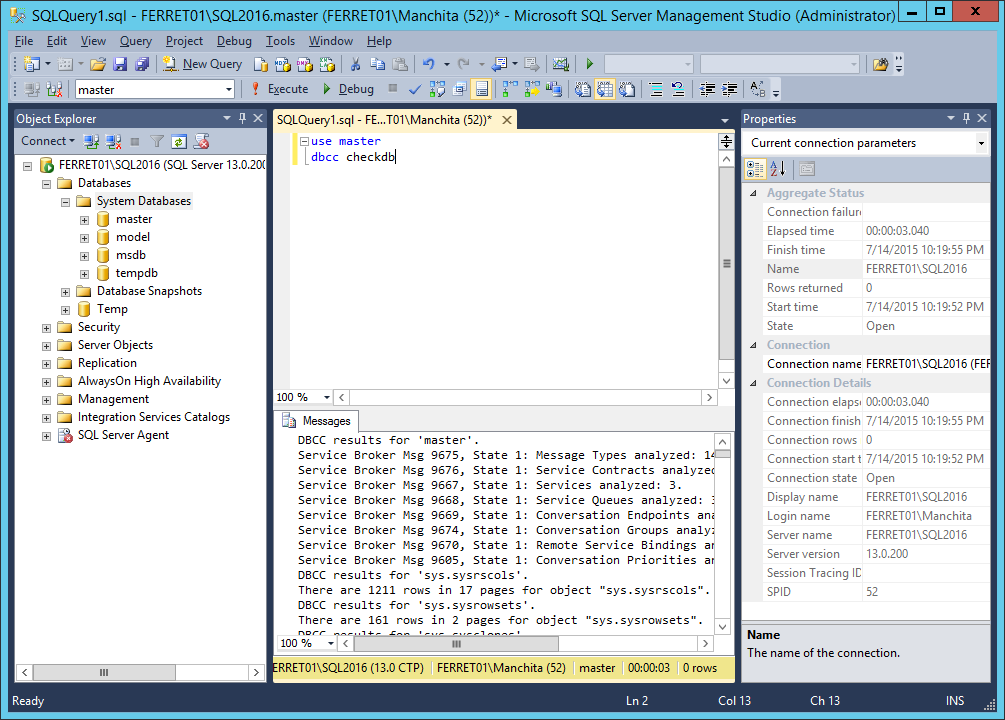 Mantenimiento Parte 3/4 Revision de integridad (Integrity check)
