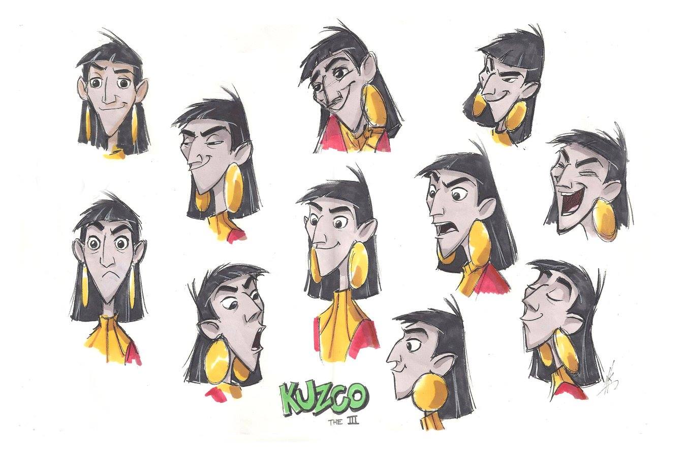 Living Lines Library: The Emperor's New Groove (2000) - Character Design