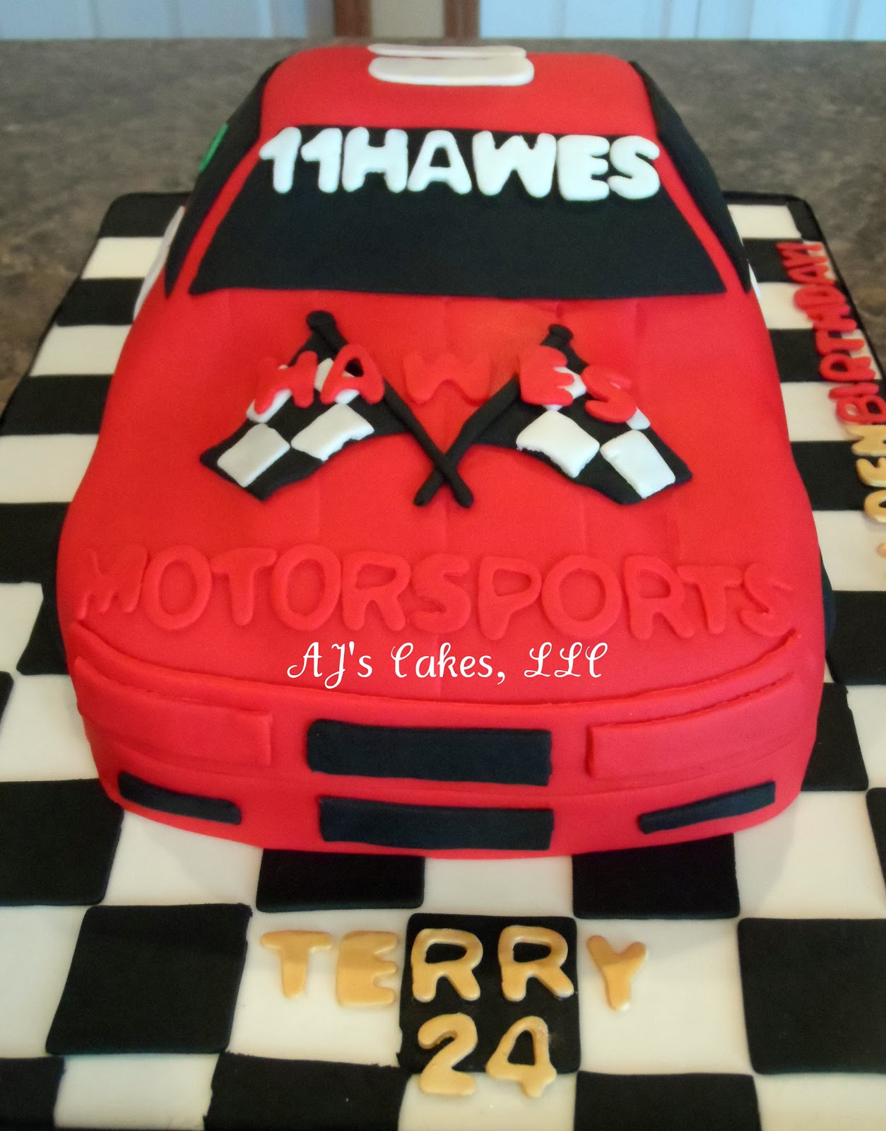 AJ's Cakes: Race Car Cake