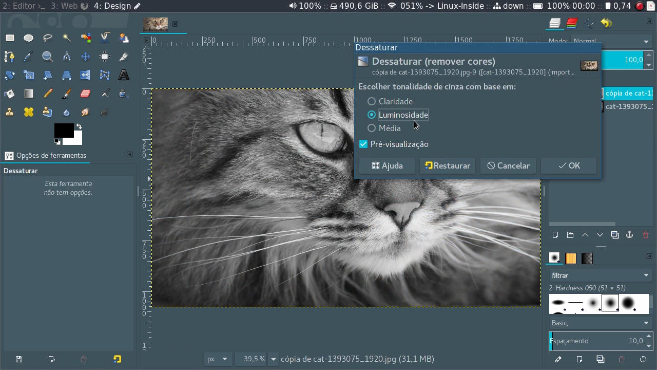 Criando o Efeito Halftone com o Gimp