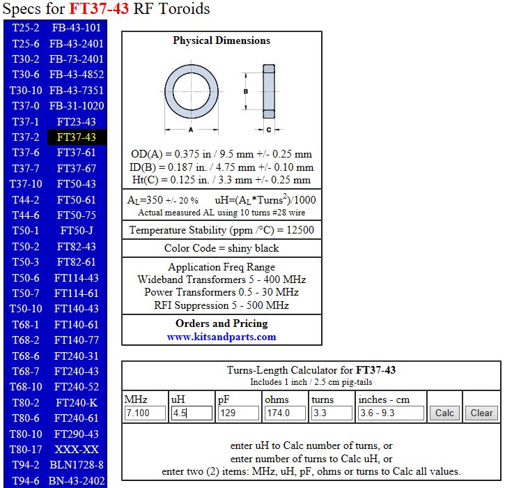 SolderSmoke Daily News -- Ham Radio Blog: Very Useful Toroid Info Web Site