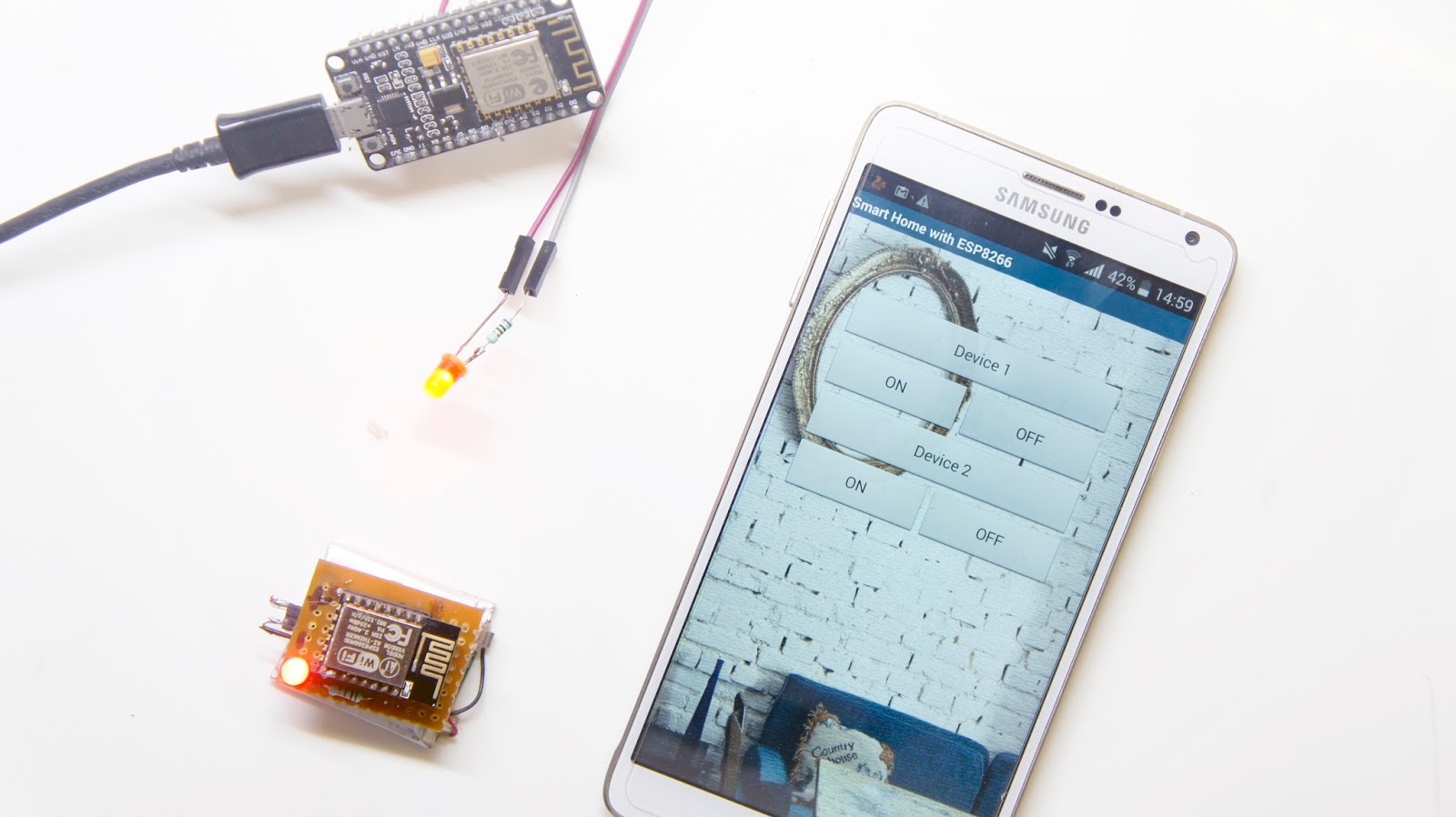 Control multiple NodeMCU with App-inventor application.