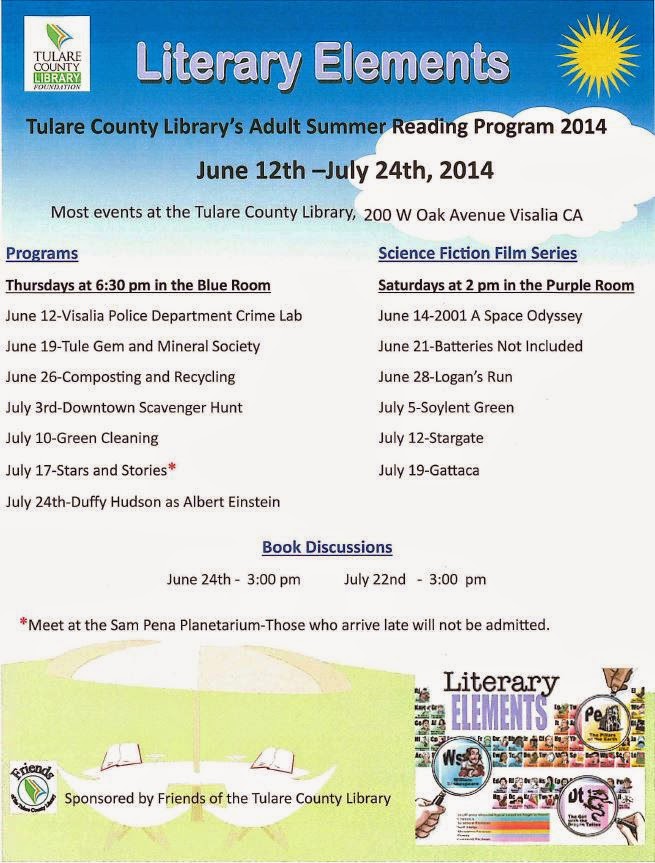 Tulare County Library News and Events: Don't Forget About Our Adult ...