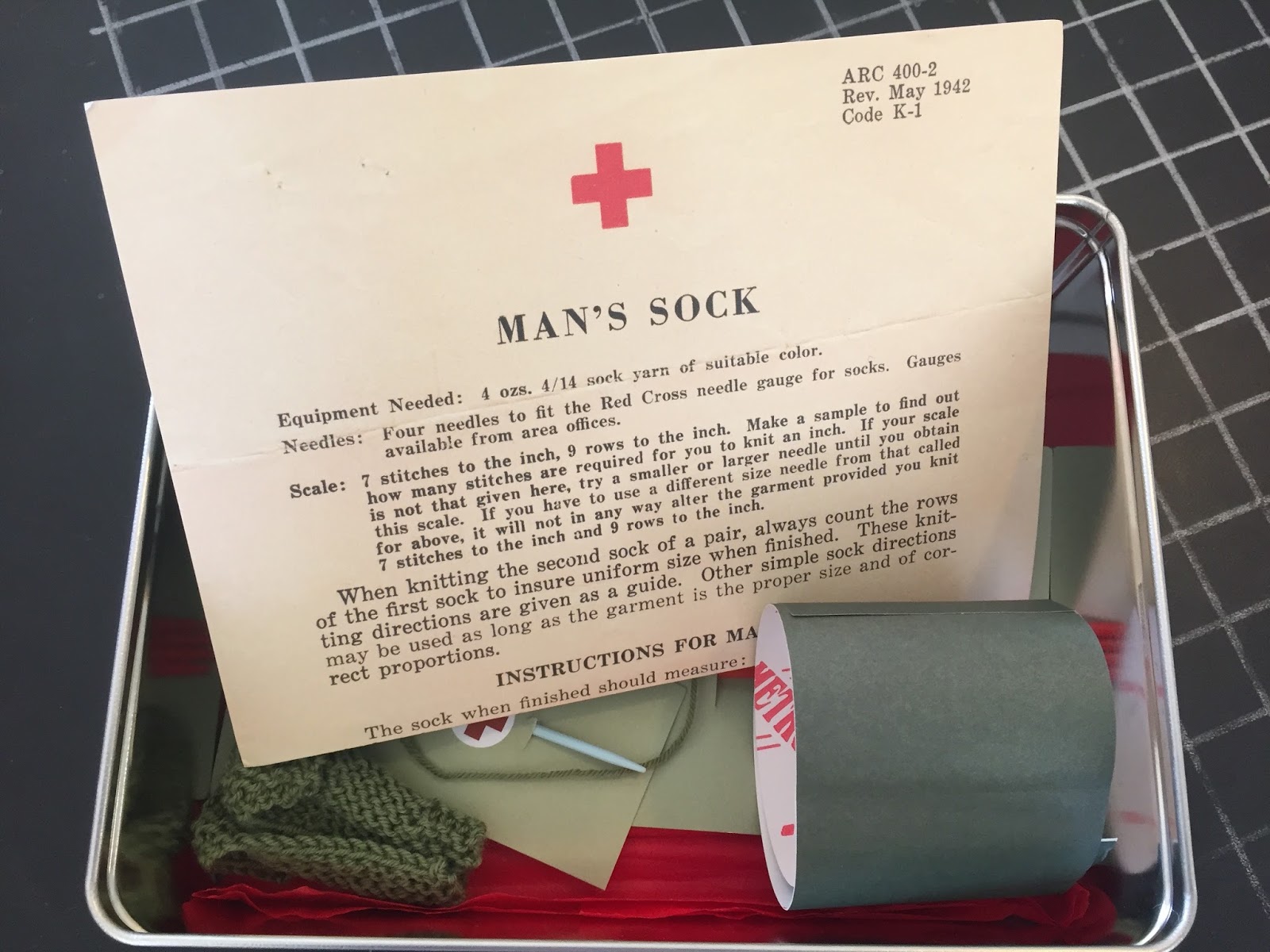 Reclaimed Stitches: Knitting Socks for the Red Cross