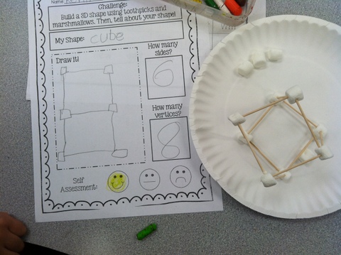 Sweet Kindergarten: Marshmallow shapes! (freebie)