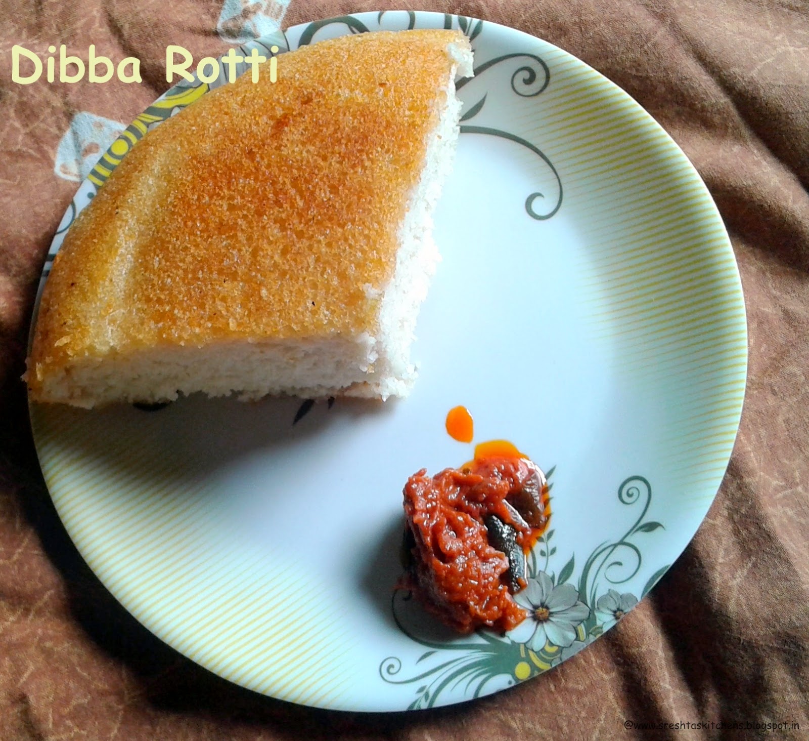 Sreshta's Kitchen: Andhra Dibba Rotti