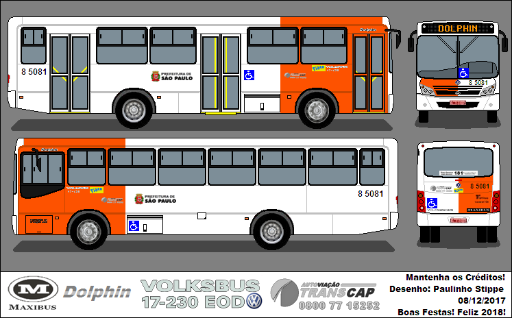 Desenhos de Ônibus do Paul Stippe: Auto Viação Transcap > Unicoopers