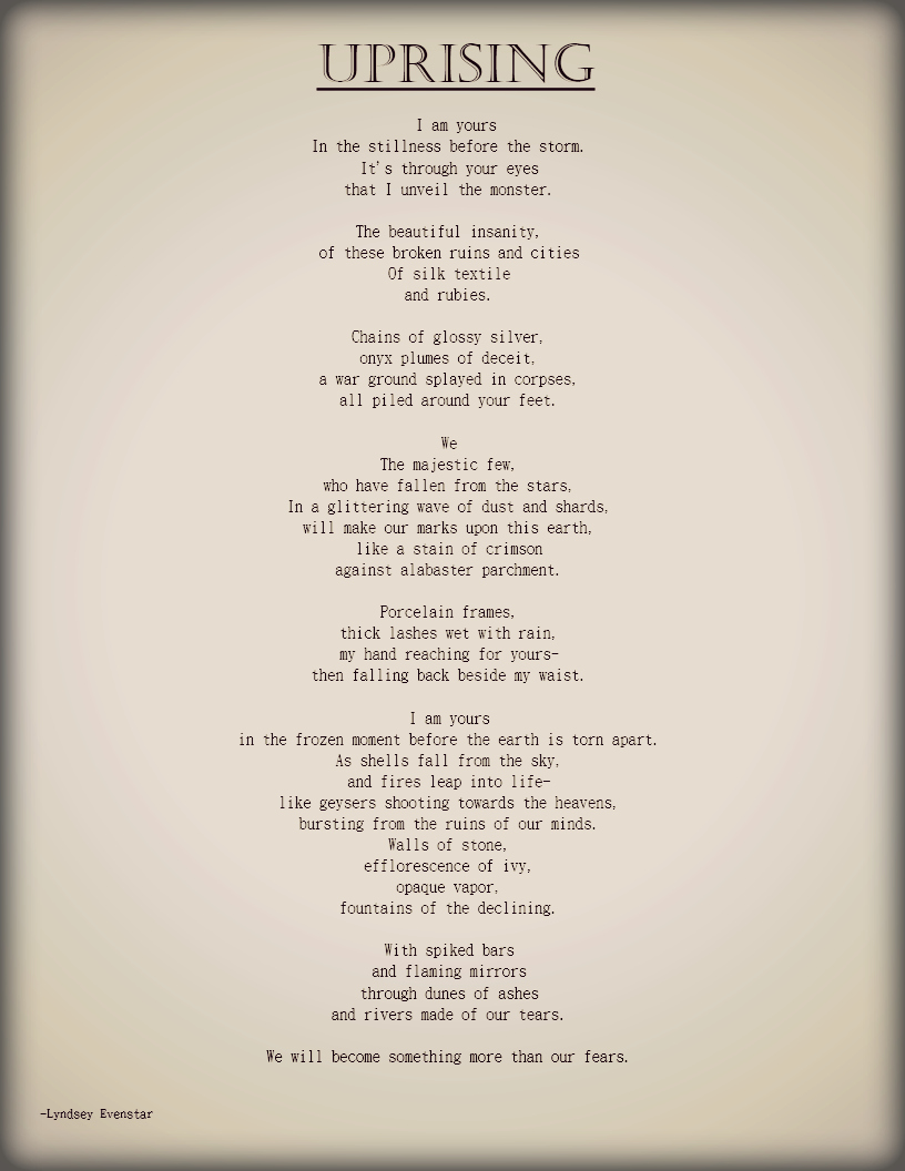 A Writers Thoughts: Uprising