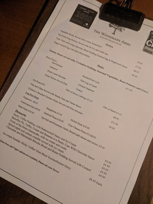 The Woodmans Arms Review | Sunday Lunch near Gibside | North East ...