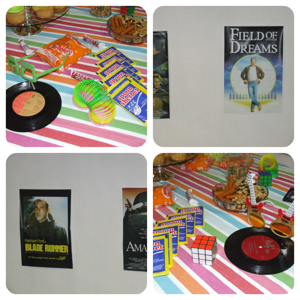 Whimsical 80's themed candy table