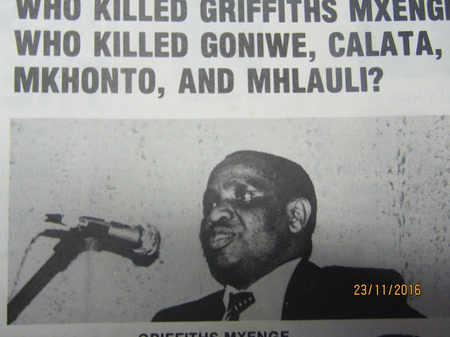 The Subry Govender Column: Griffith Mxenge - ANTI-APARTHEID LEADER WHO ...