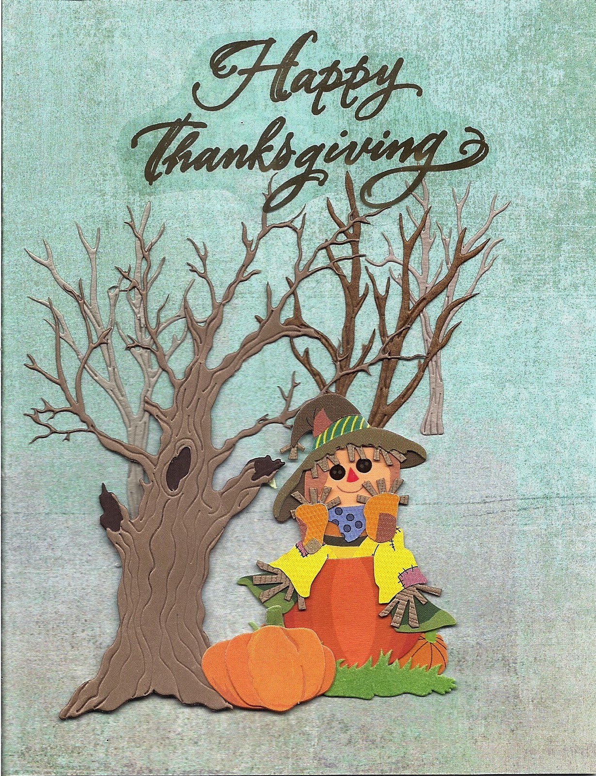 John VM's Cards: Thanksgiving Scarecrows.