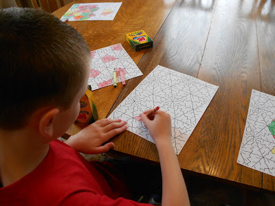 Almost Unschoolers: Fall Leaf Tessellation