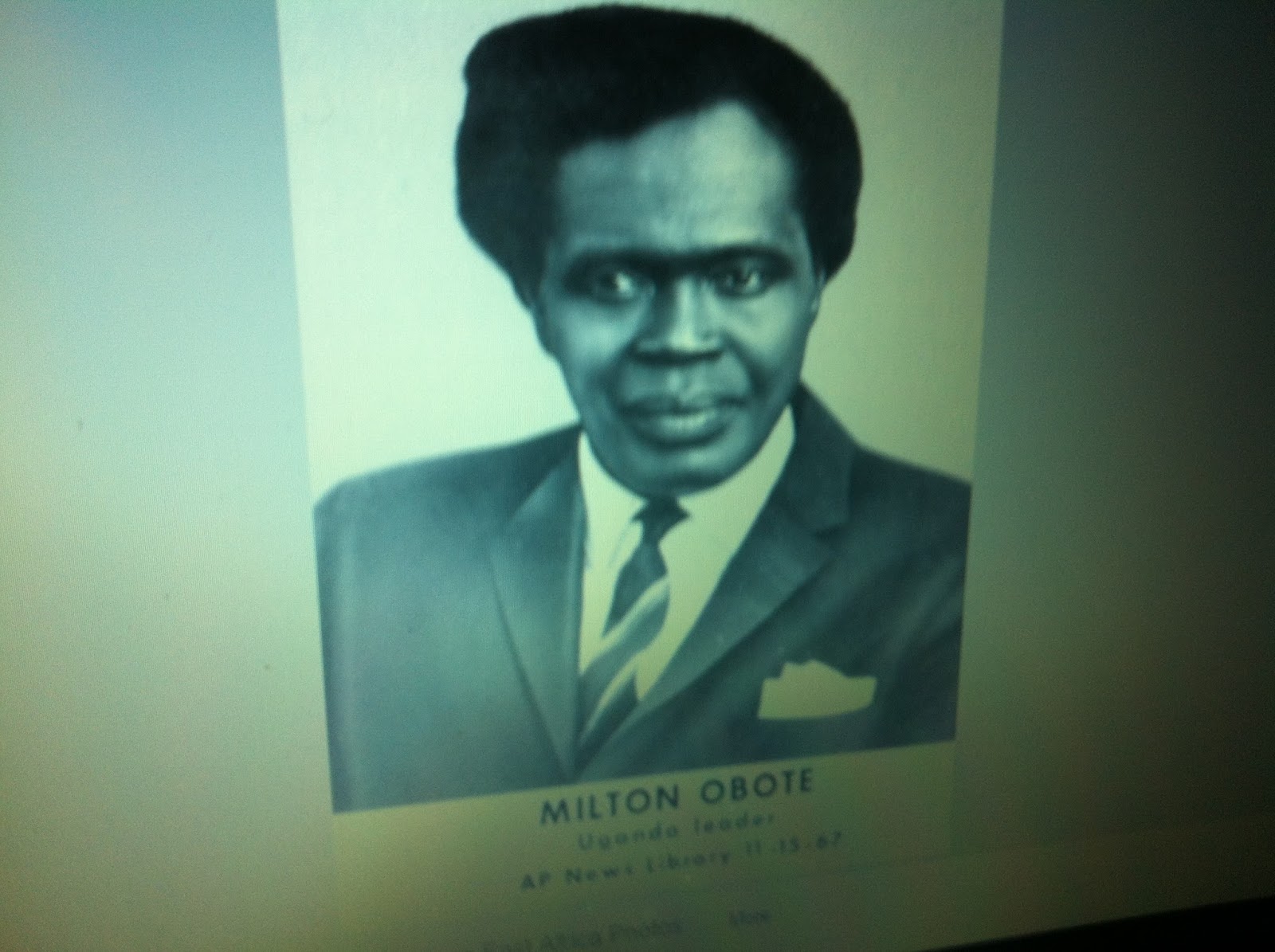THE BLACK SOCIAL HISTORY:: BLACK SOCIAL HISTORY - AFRO-UGANDAN " MILTON ...