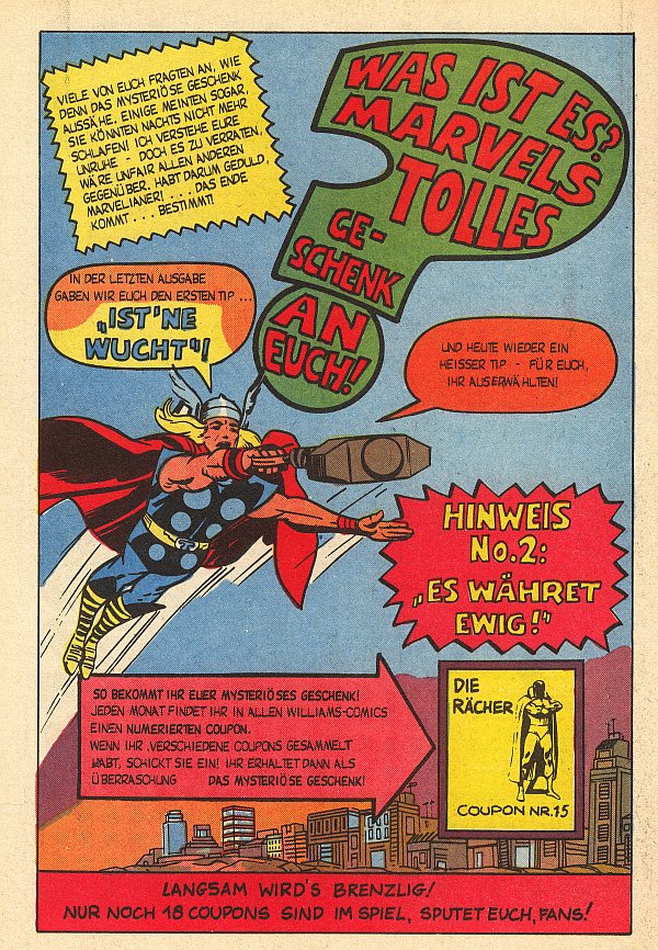 TALES FROM THE KRYPTONIAN: More of those old german Marvel comics