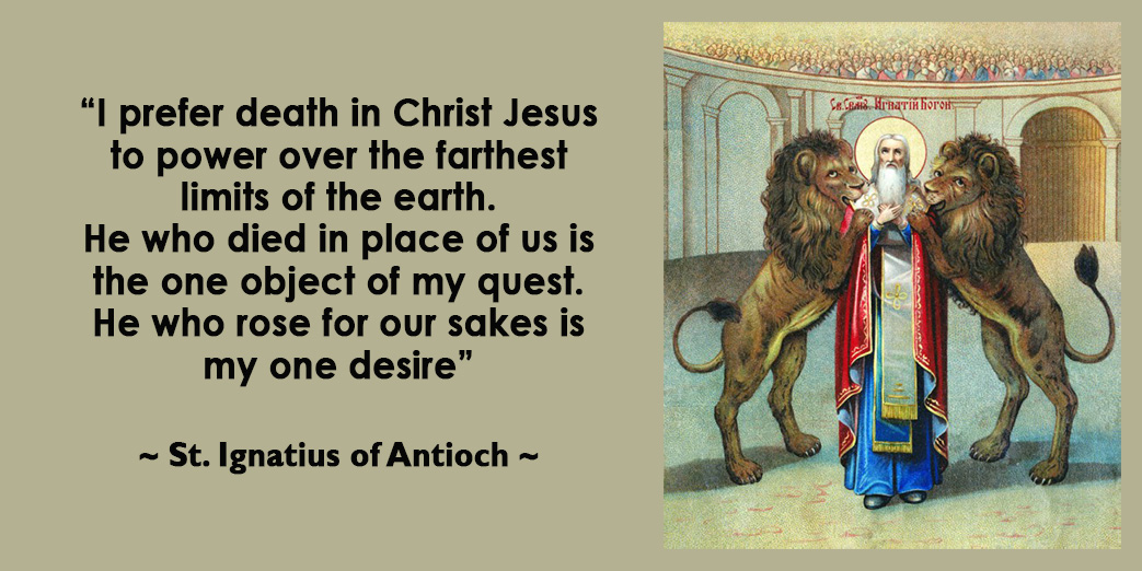 Saint & Prayer Notebook: St. Ignatius of Antioch - Feast Day October 17