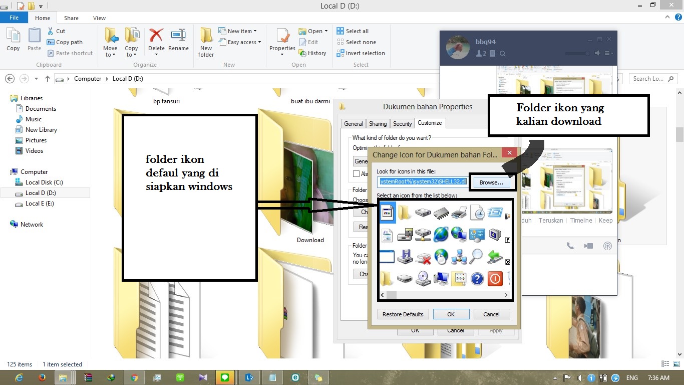 Cara mengubah tampilan ikon Folder dengan mudah agar menjadi lebih ...
