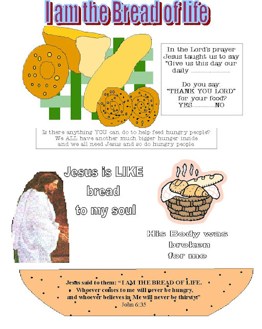 Sunday school with Angela: Hamburger Series: I am the BREAD of LIFE