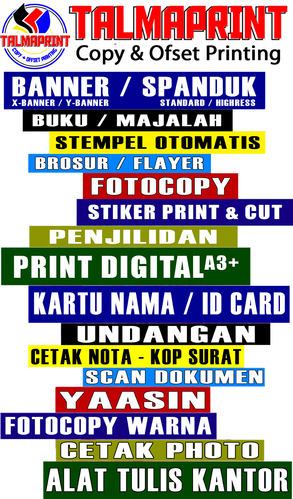 Jasa Print Sticker di Jakarta Layanan 24 JAM (sabtu - Minggu tetap buka ...