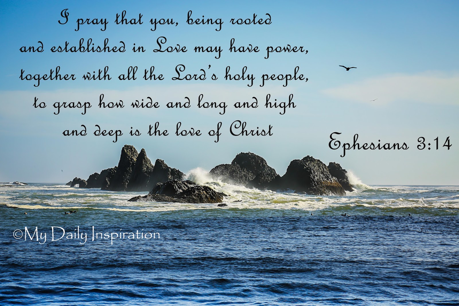 Grasp how wide and long and high and deep is the love of Christ