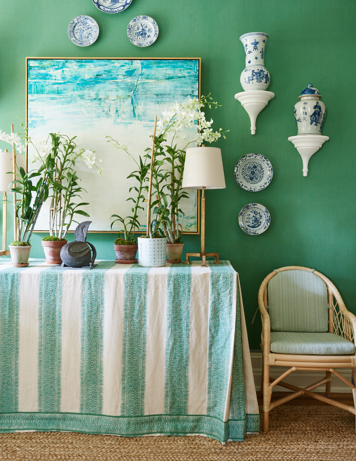 Chinoiserie Chic: Green & Chinoiserie