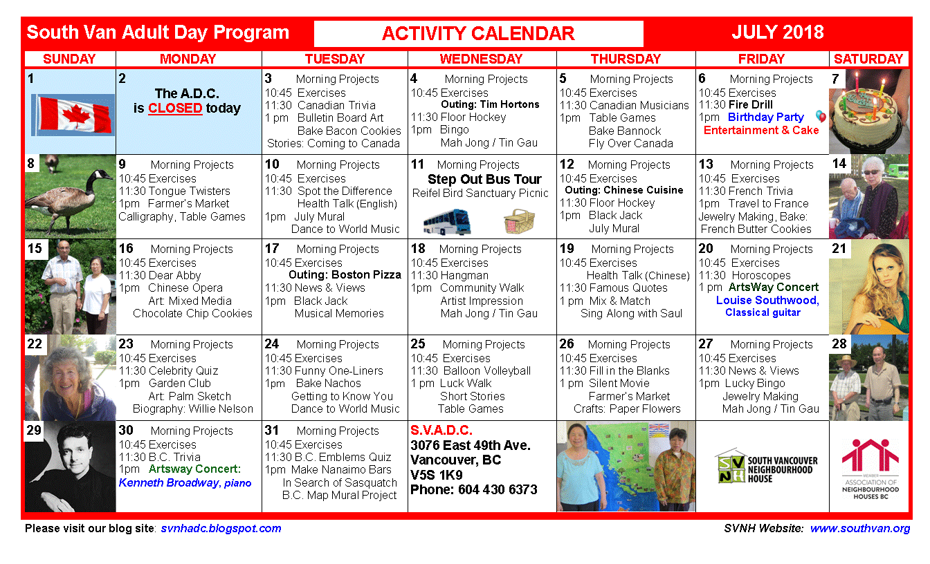 South Vancouver and Beulah Adult Day Programs