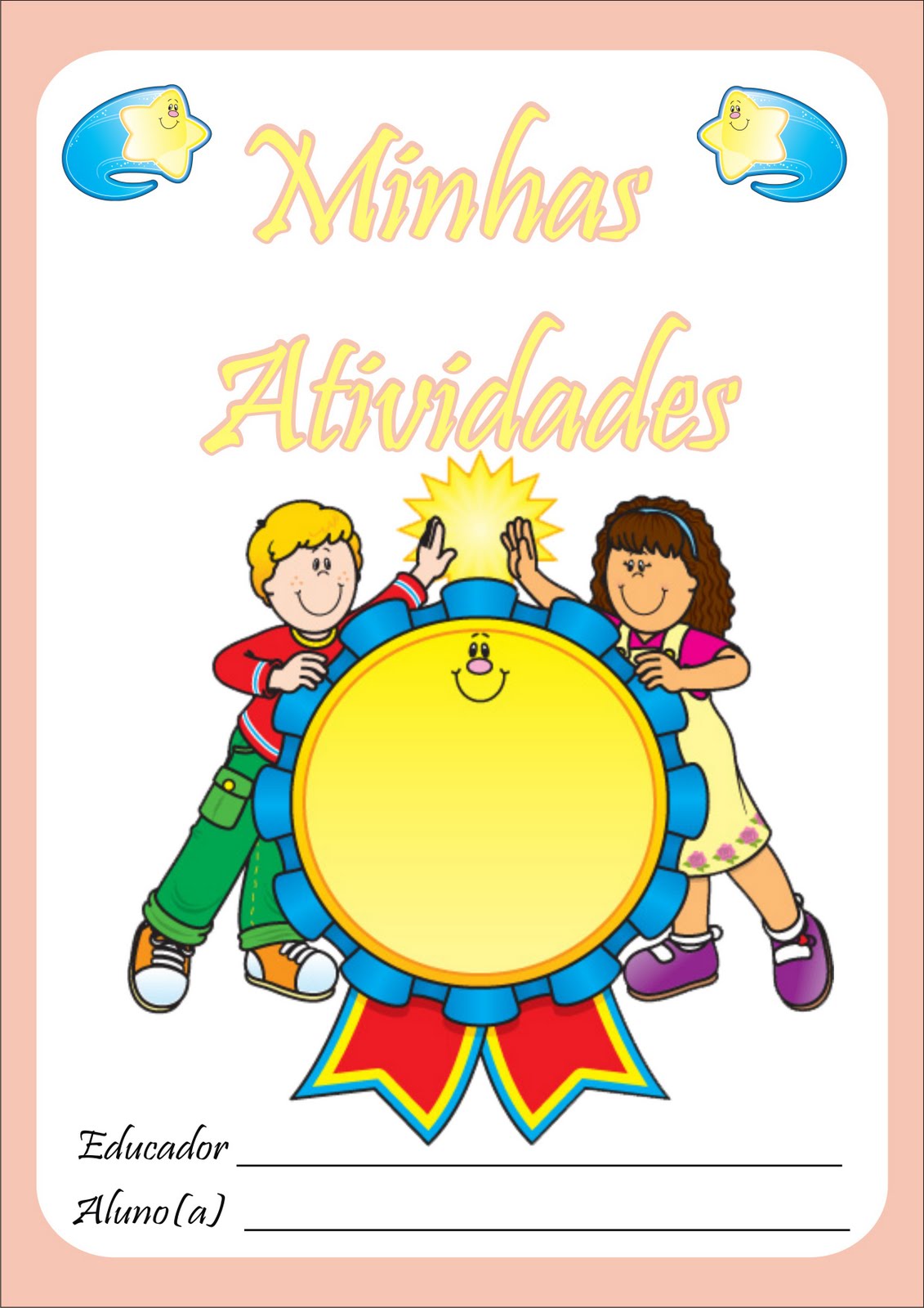 Capas para Cadernos de Atividades Pastas Classificadores e Avaliações ...