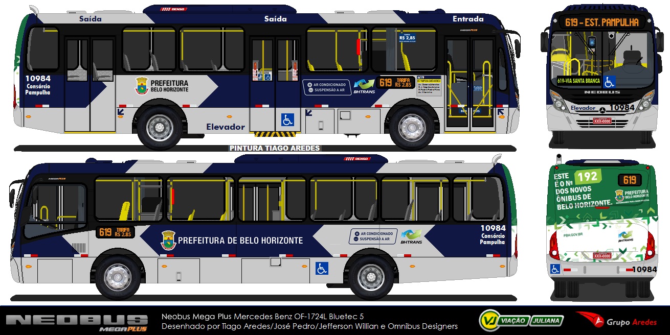 Viação Juliana ®: NEOBUS MEGA PLUS - LINHA 619